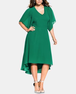 City Chic Trendy Plus Size Adore Batwing Dress - Macy's