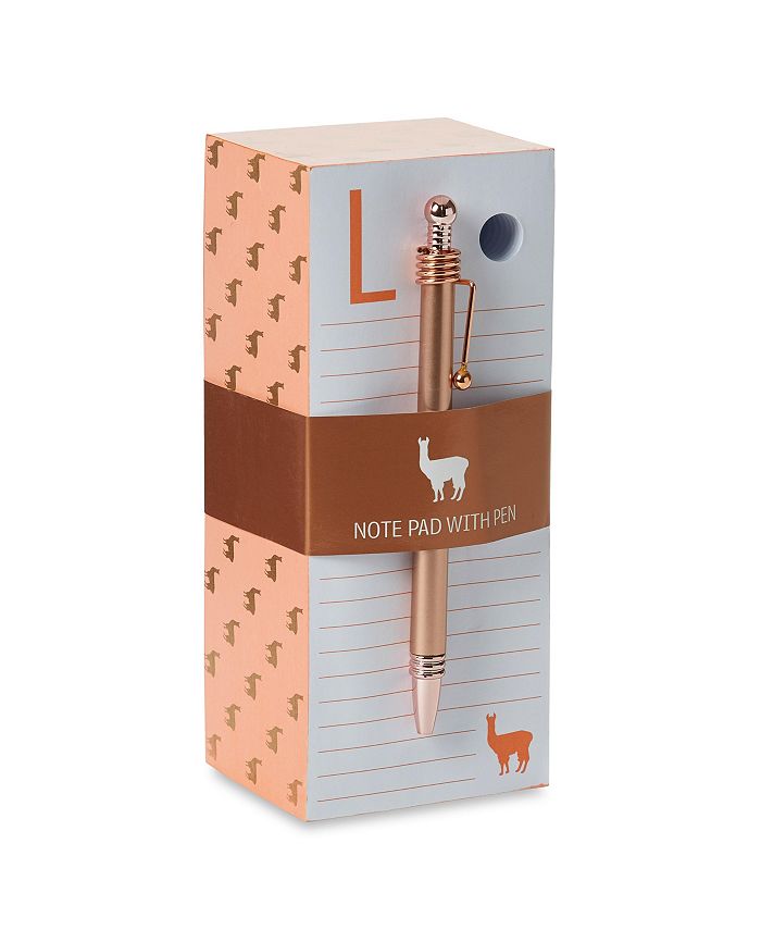 Tri-Coastal Design "L" Note Pad with Pen Set - Macy's