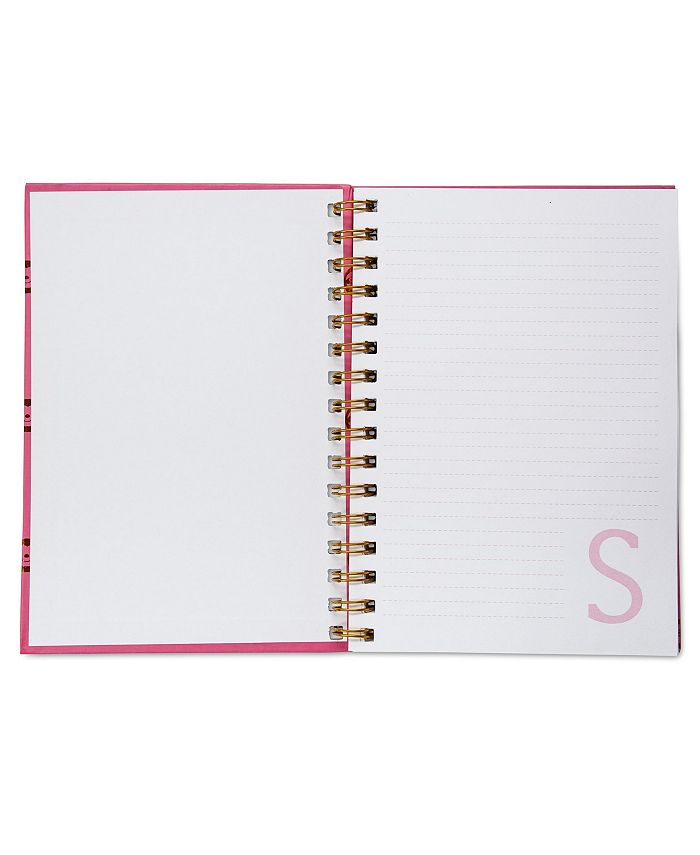 Tri-Coastal Design Monogram Spiral Notebook "S" - Macy's