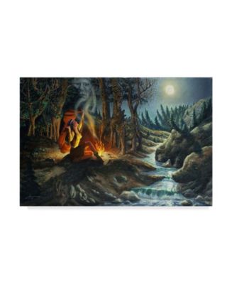 D. Rusty Rust 'Illusions Of Forest' Canvas Art - 24" x 16" x 2" - Macy's