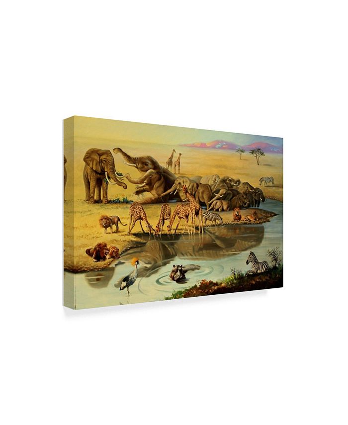 Trademark Global D. Rusty Rust 'Kenya' Canvas Art - 24" x 16" x 2" - Macy's