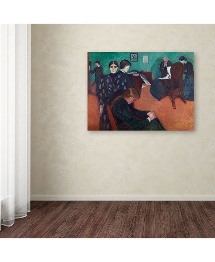 Trademark Global Edvard Munch 'Death In The Sickroom' Canvas Art - 32 ...