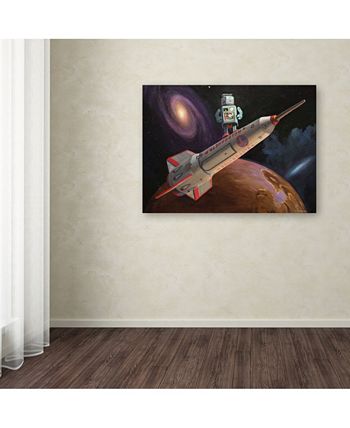 Trademark Global Eric Joyner 'Rocket Surfer' Canvas Art - 32" x 24" x 2 ...