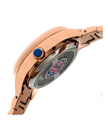 Empress Helena Automatic Rose Gold Stainless Steel Watch 36mm - Macy's