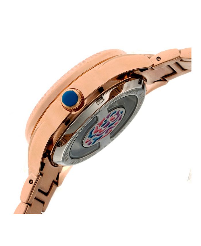 Empress Helena Automatic Rose Gold Stainless Steel Watch 36mm - Macy's