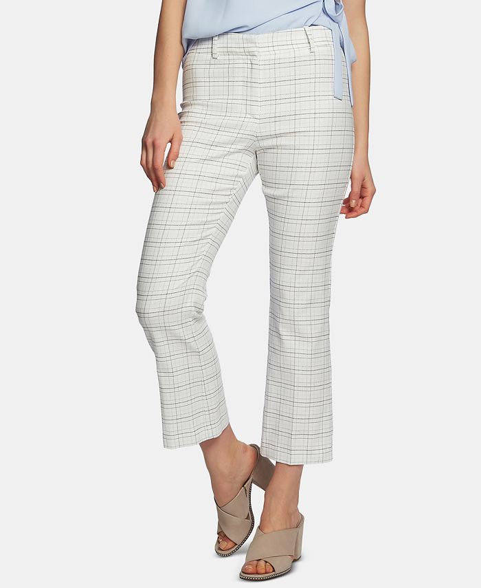 1.STATE Windowpane-Check Ankle Pants - Macy's