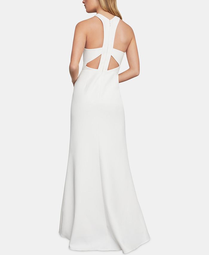 BCBGMAXAZRIA Keyhole Halter Gown - Macy's