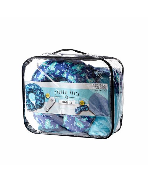 Coastal Havan Coastal Haven 4-PC Memory Foam Travel Neck Pillow ...