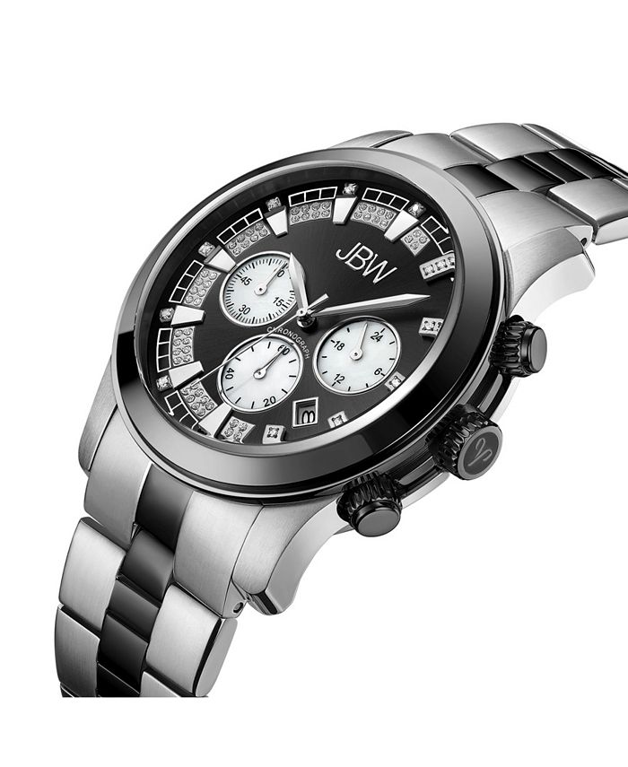 Jbw Men's Delano Diamond (1/5 ct.t.w.) Stainless Steel Watch - Macy's