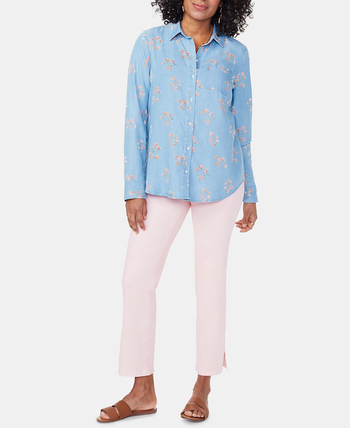 NYDJ Printed A-Line City Shirt - Macy's