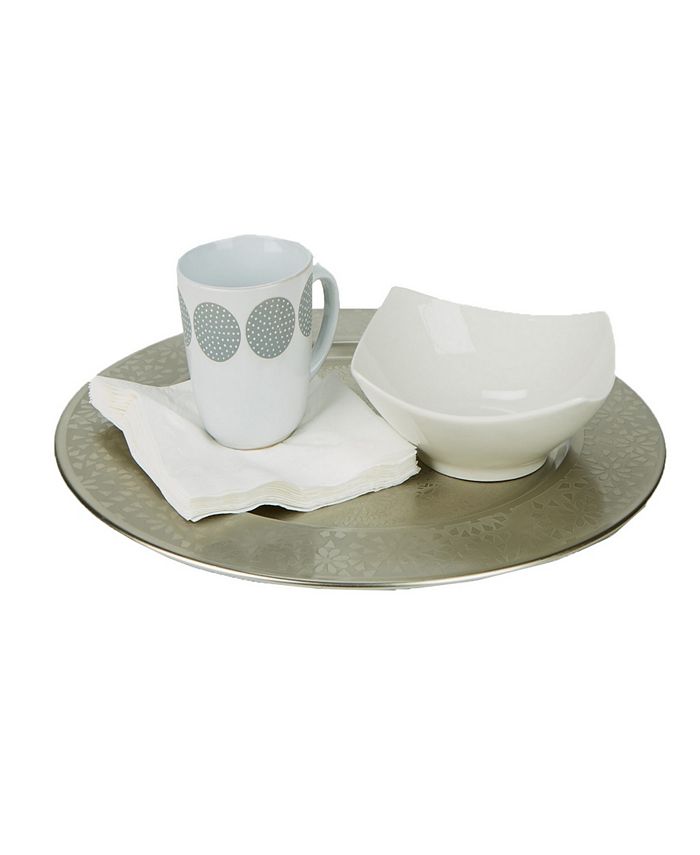 Mind Reader Modern Silver Tray Table - Macy's