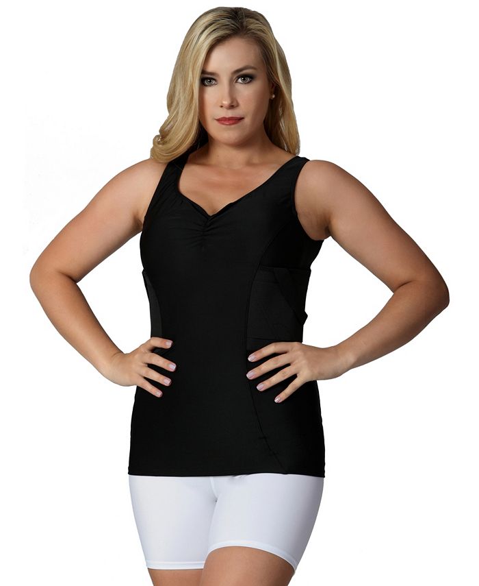 Instaslim InstantFigure Compression Undercover Shirred Bust Top - Macy's