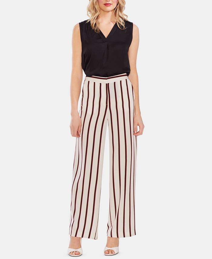 Vince Camuto Caravan Striped Wide-Leg Pants - Macy's