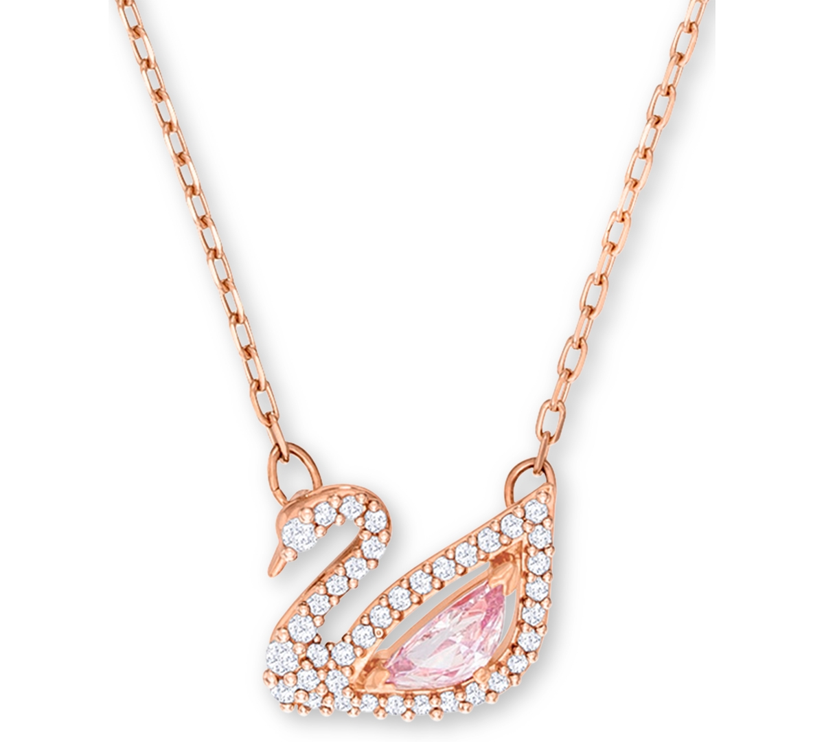 Click here for Swarovski Rose Gold-Tone Crystal Swan Pendant Neck... prices
