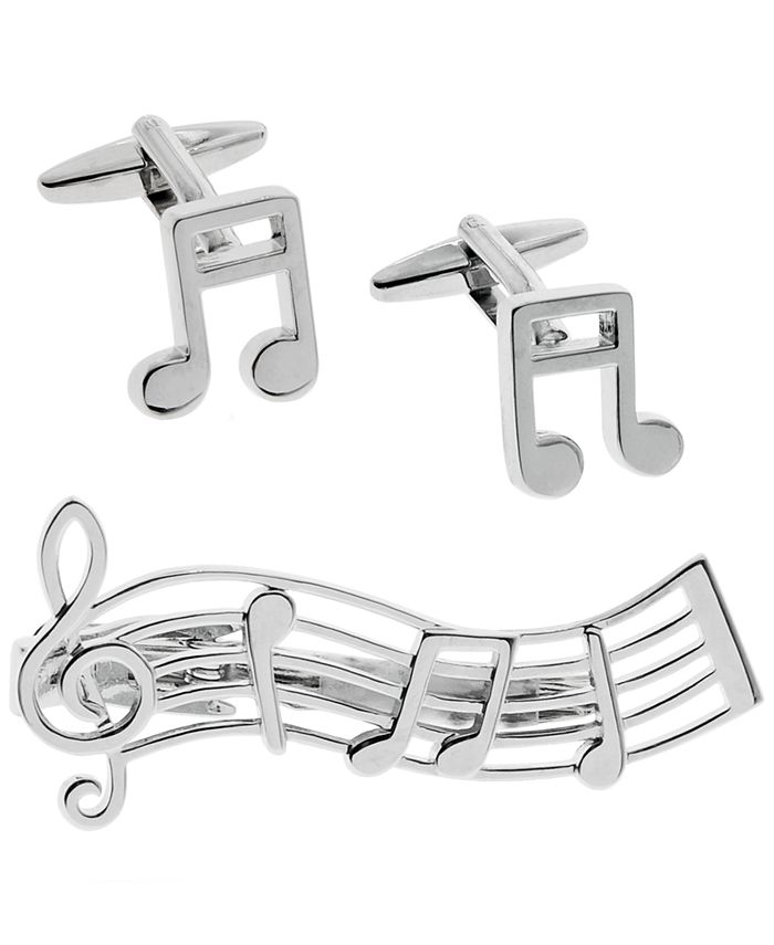 Rhona Sutton Sutton Music Note Cufflinks and Tie Clip Set - Macy's