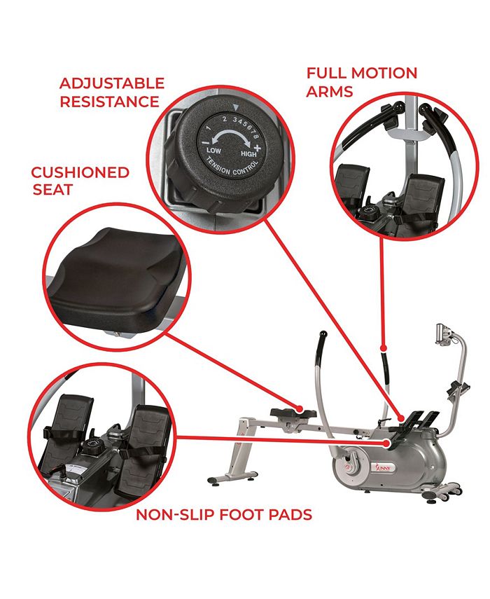 Sunny Health & Fitness Sunny Health and Fitness Full Motion Magnetic ...