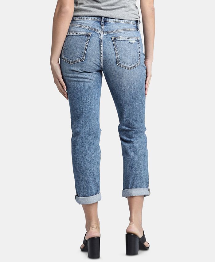 Silver Jeans Co. Not Your Boyfriend's Ripped Jeans - Macy's