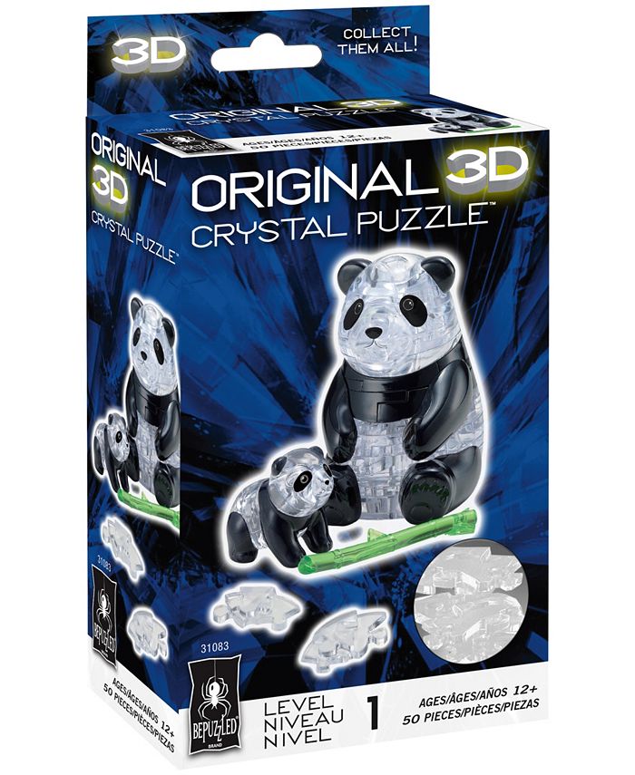 BePuzzled 3D Crystal Puzzle-Panda and Baby - 50 Pcs - Macy's