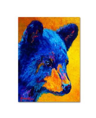 Marion Rose 'Black Bear Cub 2' Canvas Art - 32" x 24" x 2" - Macy's