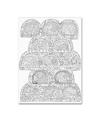 Miguel Balbas 'Thirteen Elephants 2' Canvas Art - 24" x 18" x 2" - Macy's