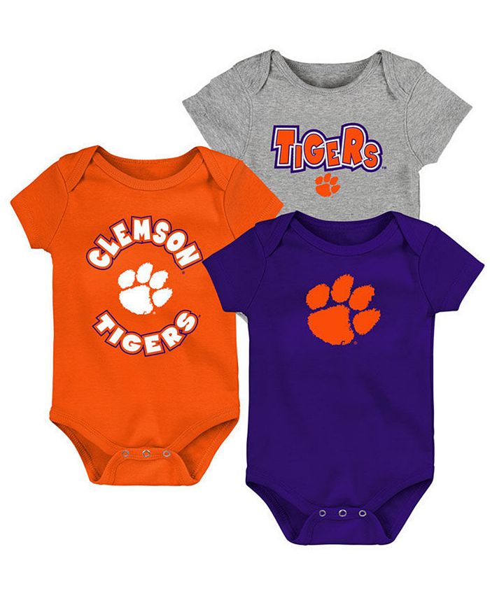 Outerstuff Baby Clemson Tigers Everyday Fan 3 Piece Creeper Set - Macy's