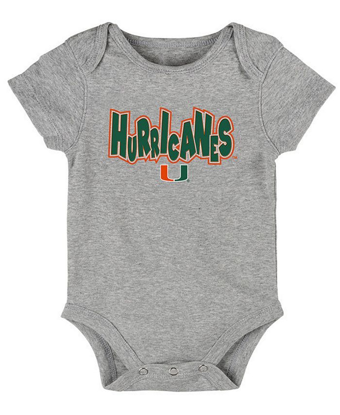 Outerstuff Baby Miami Hurricanes Everyday Fan 3 Piece Creeper Set - Macy's