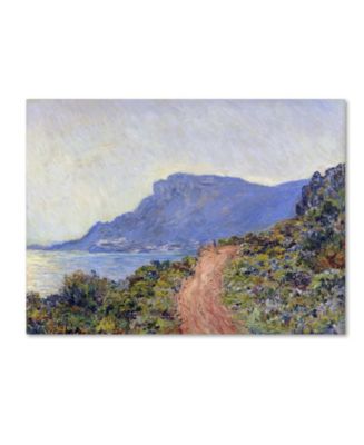 Monet 'La Corniche Near Monaco' Canvas Art - 32" x 24" x 2" - Macy's
