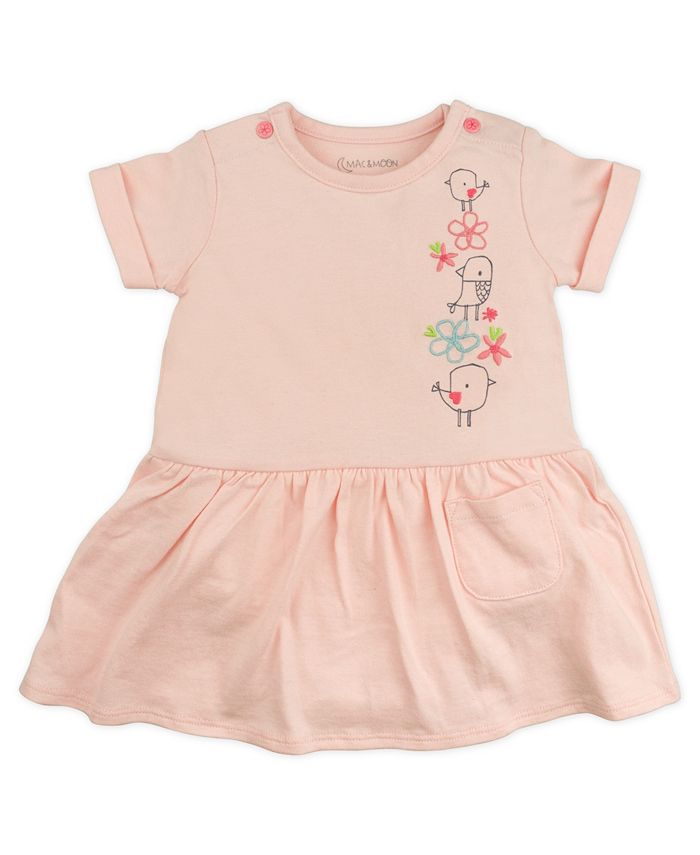 Mac & Moon Mac and Moon 2-Piece Pink Short Sleeve Bodysuit Dress Set ...