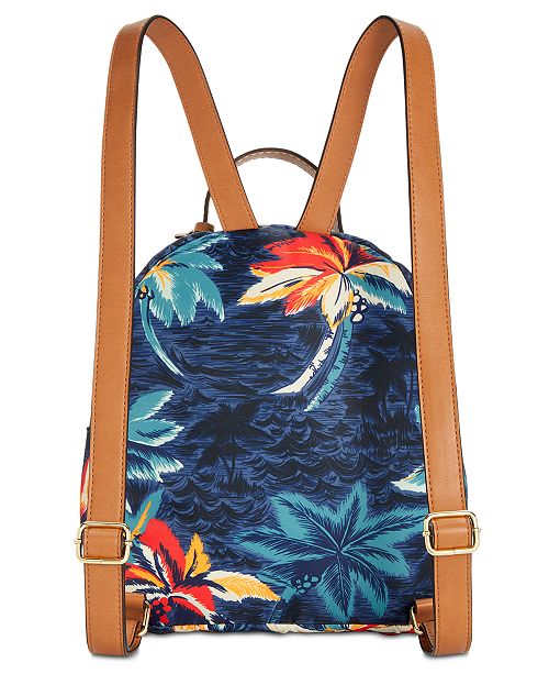 Tommy Hilfiger Julia Hawaiian Print Dome Backpack & Reviews - Handbags ...