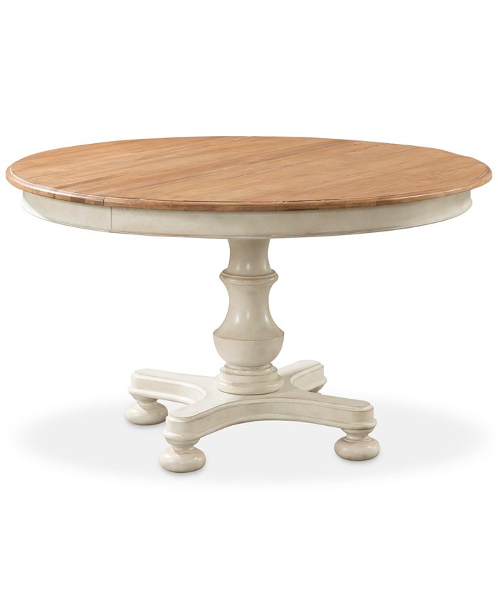Furniture Cottage Round Expandable Dining Table - Macy's