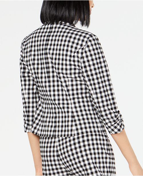 INC International Concepts INC Gingham Jacket, Created for Macy's ...