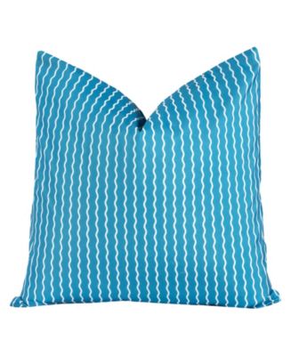Crayola Serpentine Stripe Cerulean 26" Designer Euro Throw Pillow - Macy's