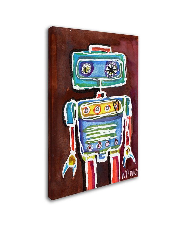 Trademark Global Wyanne 'Robot Boy' Canvas Art - 19" x 12" x 2" - Macy's