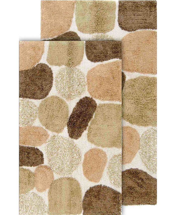 Chesapeake Plush Pebble Pattern Bath Rug - Macy's