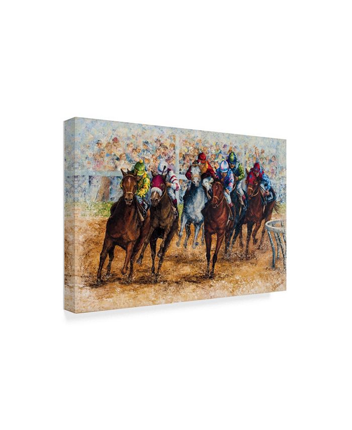 Trademark Global Sher Sester 'The Derby' Canvas Art - 32" x 22" x 2 ...