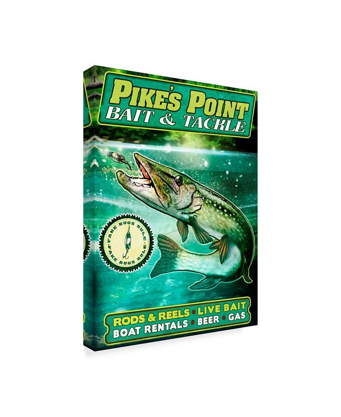 Trademark Innovations Old Red Truck 'Pike' Canvas Art - 32" x 24" x 2 ...