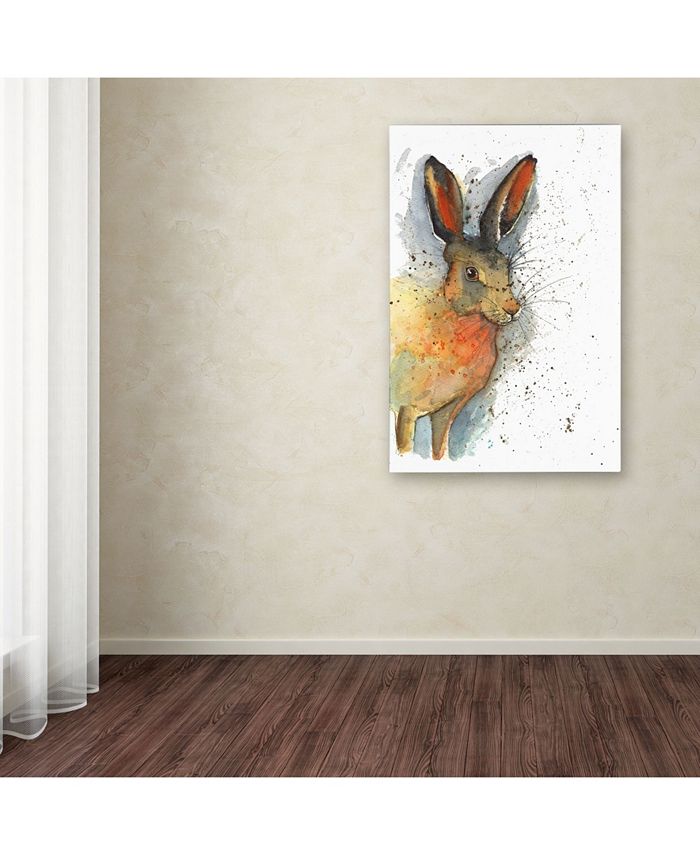 Trademark Global Michelle Campbell 'Hare 3' Canvas Art - 24" x 16" x 2 ...