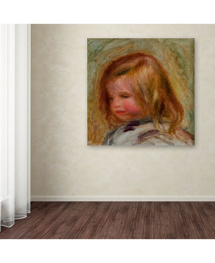 Trademark Global Renoir 'Portrait Of Coco' Canvas Art - 24" x 24" x 2 ...