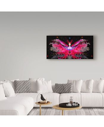 Trademark Global RUNA 'Butterfly Red Dancer' Canvas Art - 47" x 24" x 2 ...