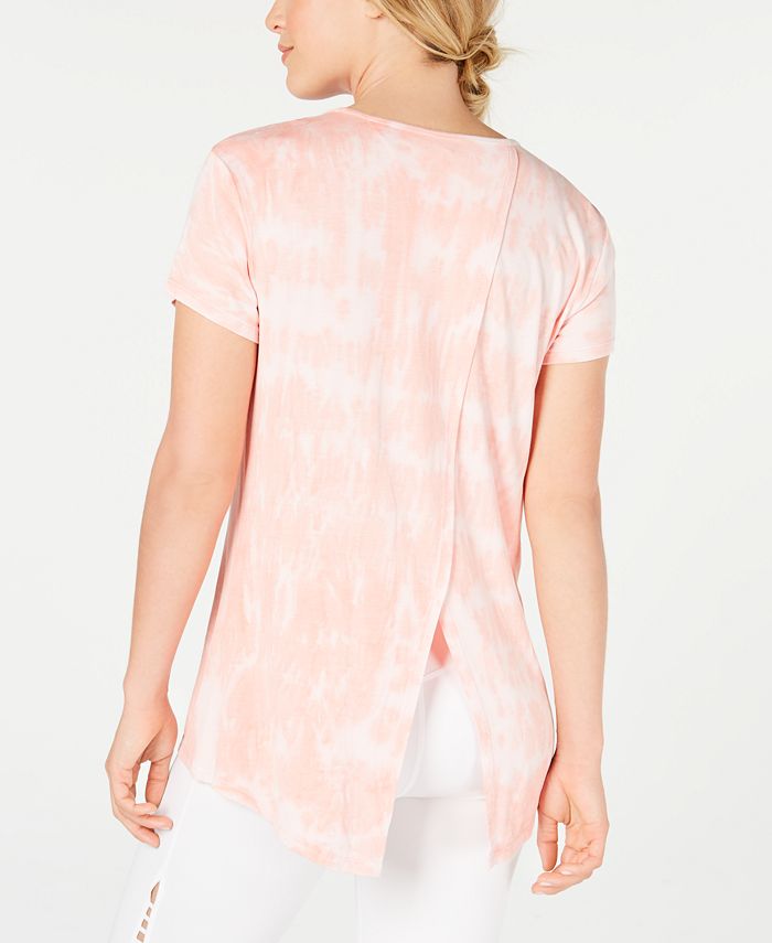 Ideology Tie Dyed Vacation Mode Split-Back T-Shirt, Created for Macy's ...