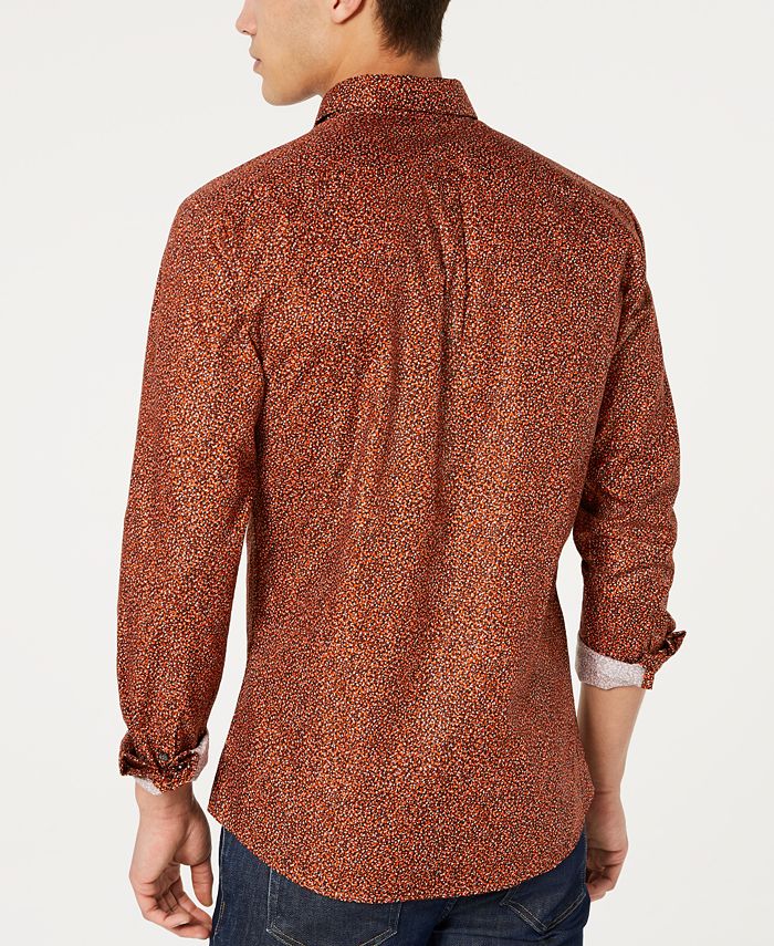 Hugo Boss HUGO Men's Extra Slim Fit Dot Print Shirt - Macy's
