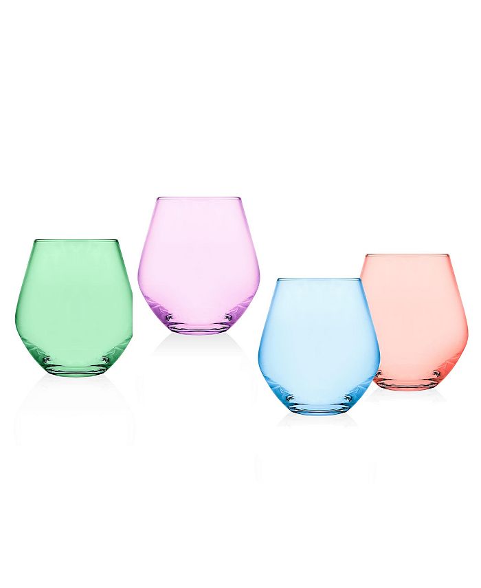 Godinger Meredian Stemless - Set of 4 - Macy's