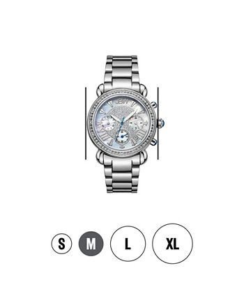 Jbw Women's Victory Diamond (1/6 ct.t.w.) Stainless Steel Watch - Macy's