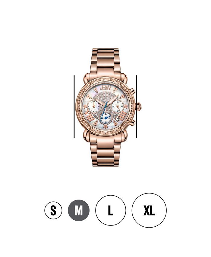 Jbw Women's Victory Diamond (1/6 ct.t.w.) 18K Rose Gold Plated ...