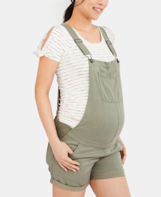 Motherhood Maternity Short Overalls - Macy's