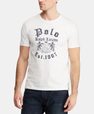 Polo Ralph Lauren Men's Custom Slim Fit Graphic Cotton T-Shirt - Macy's
