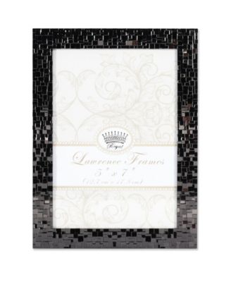Lawrence Frames Luxx Faceted Black Metal Picture Frame - 5" x 7" - Macy's