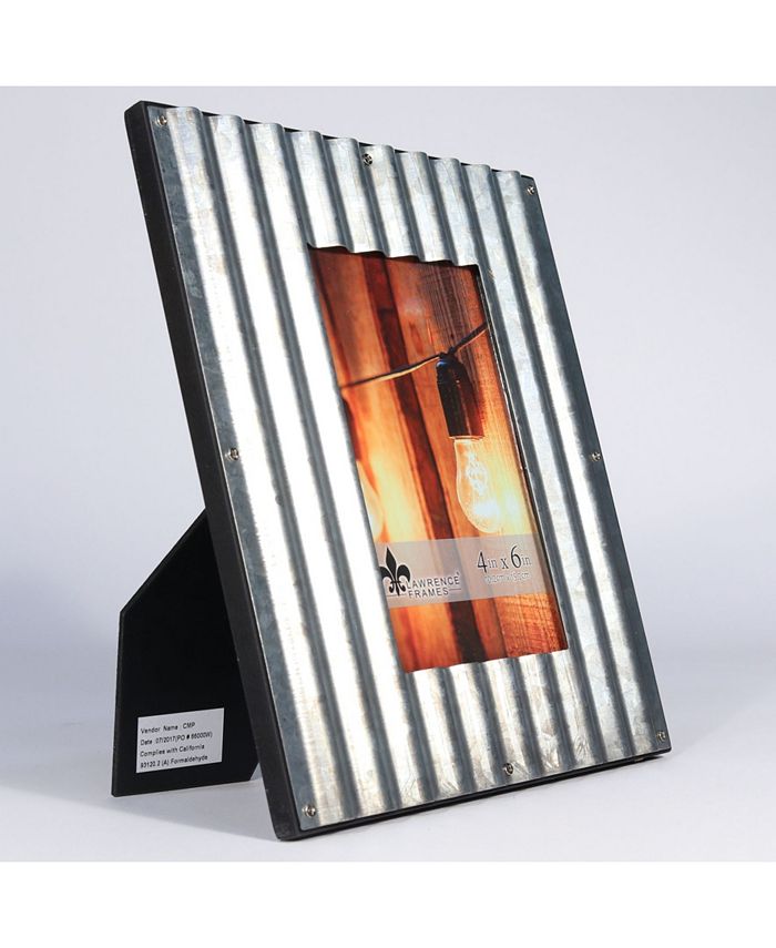 Lawrence Frames Fluted Galvanized Steel Picture Frame - 4" x 6" - Macy's