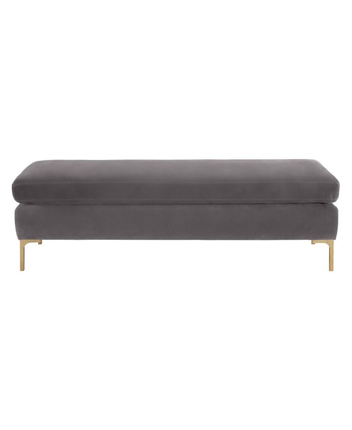 TOV Furniture TOV Delilah Textured Velvet Bench - Macy's