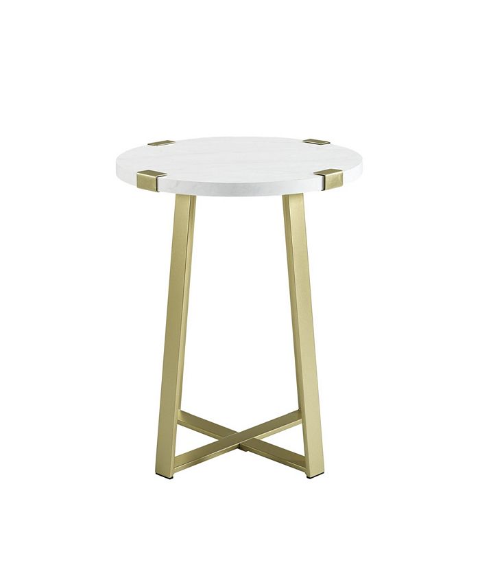 Walker Edison Rustic Side Table - Macy's